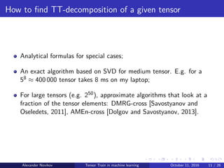 Tensor Train decomposition in machine learning | PDF | Technology & Computing