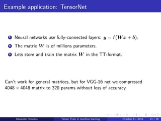 Tensor Train decomposition in machine learning | PDF | Technology & Computing