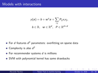 Tensor Train decomposition in machine learning | PDF | Technology & Computing