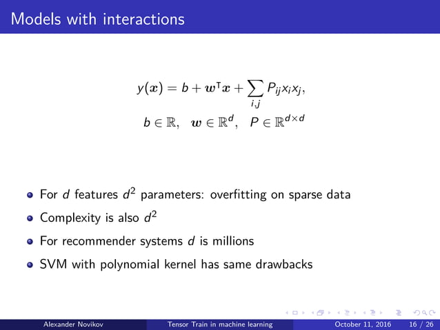 Tensor Train decomposition in machine learning | PDF | Technology & Computing