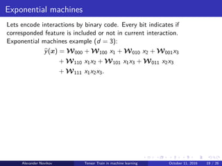 Tensor Train decomposition in machine learning | PDF | Technology & Computing