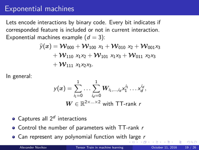 Tensor Train decomposition in machine learning | PDF | Technology & Computing