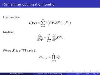 Tensor Train decomposition in machine learning | PDF | Technology ...