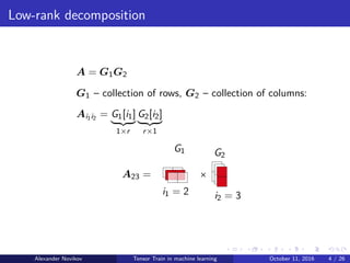 Tensor Train decomposition in machine learning | PDF | Technology & Computing