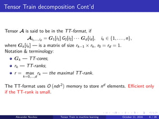 Tensor Train decomposition in machine learning | PDF | Technology & Computing