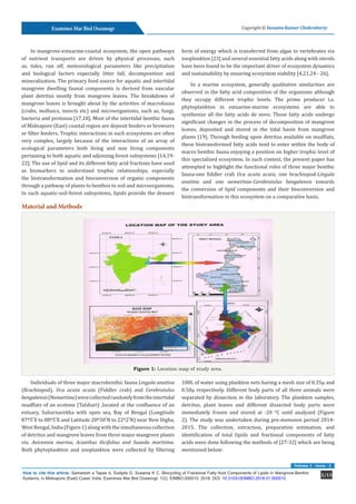 Biocycling of Fractional Fatty Acid Components of Lipids in Mangrove ...