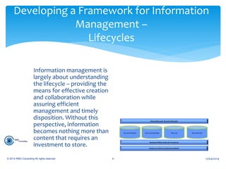 Approaching Information Management from a Framework Perspective | PPT