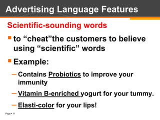 English in the Media: Advertising Techniques | PDF