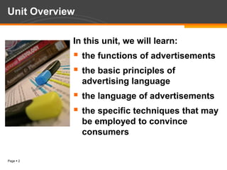 English in the Media: Advertising Techniques | PDF