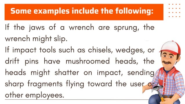 INSPECTING AND REPORTING DAMAGED TOOLS.pptx | Internet for Beginners ...