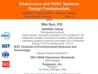 EinB-NH2018_Presentation_Sun (Cleanrooms & HVAC SYstems Design ...