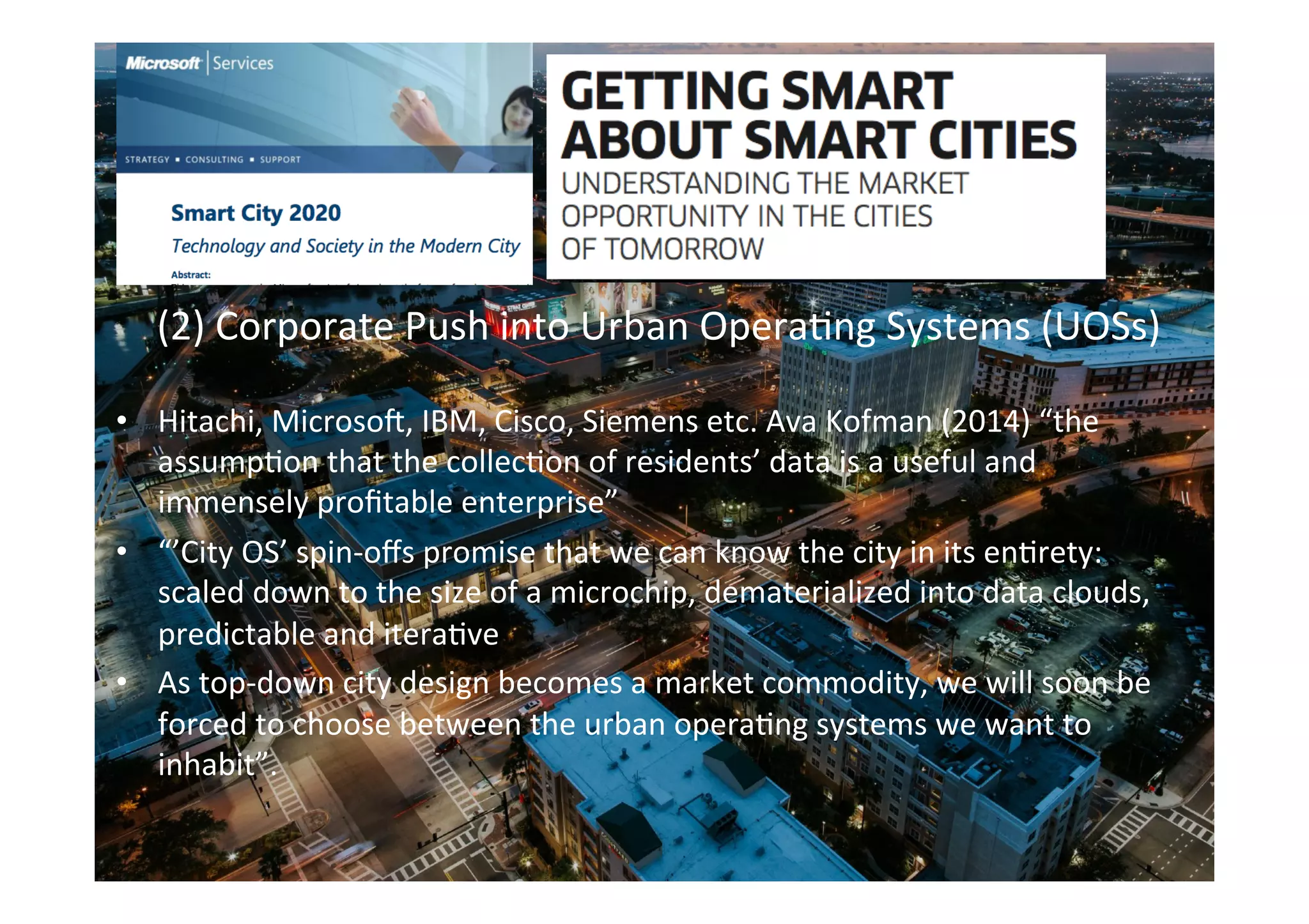 Smart cities: A sceptic's view | PDF