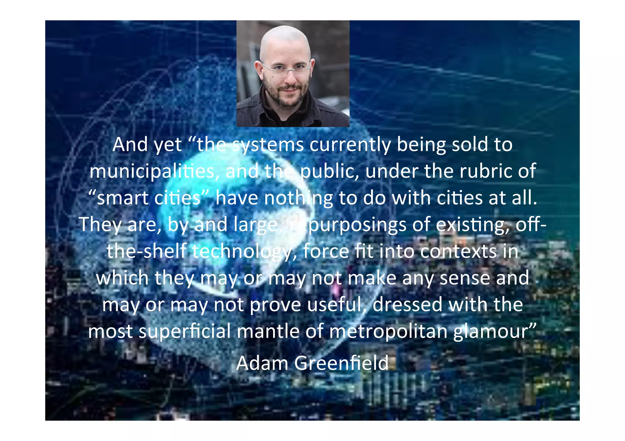 Smart cities: A sceptic's view | PDF