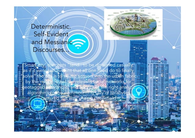 Smart cities: A sceptic's view | PPT