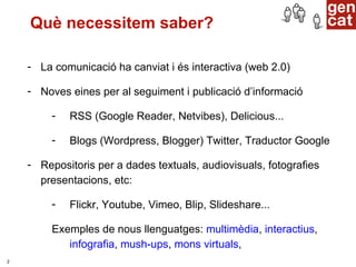 Eines de comunicació 2.0 | PPT