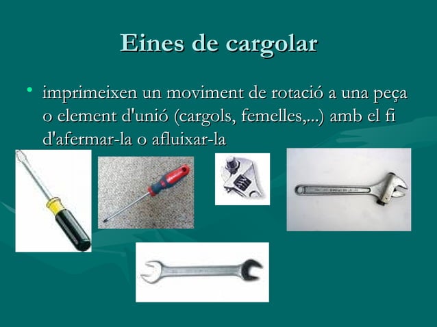 Eines Del Taller De Tecnologia | PPT