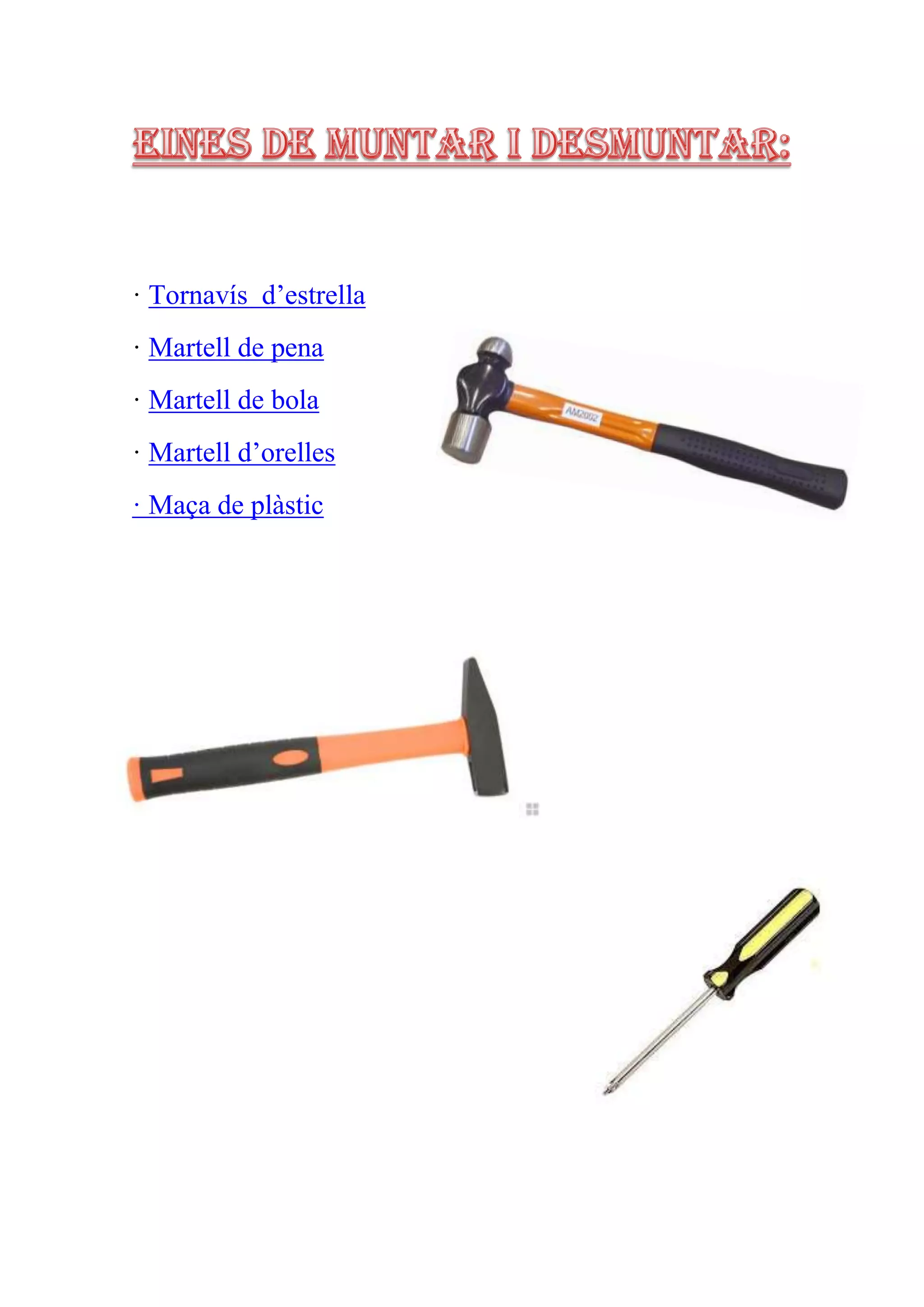 Eines de muntar i desmuntar | PDF