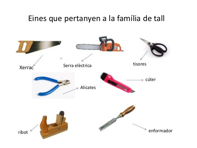 LES EINES DE L'AULA DE TECNOLOGIA