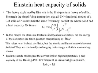 Einestein model density of states | PPT