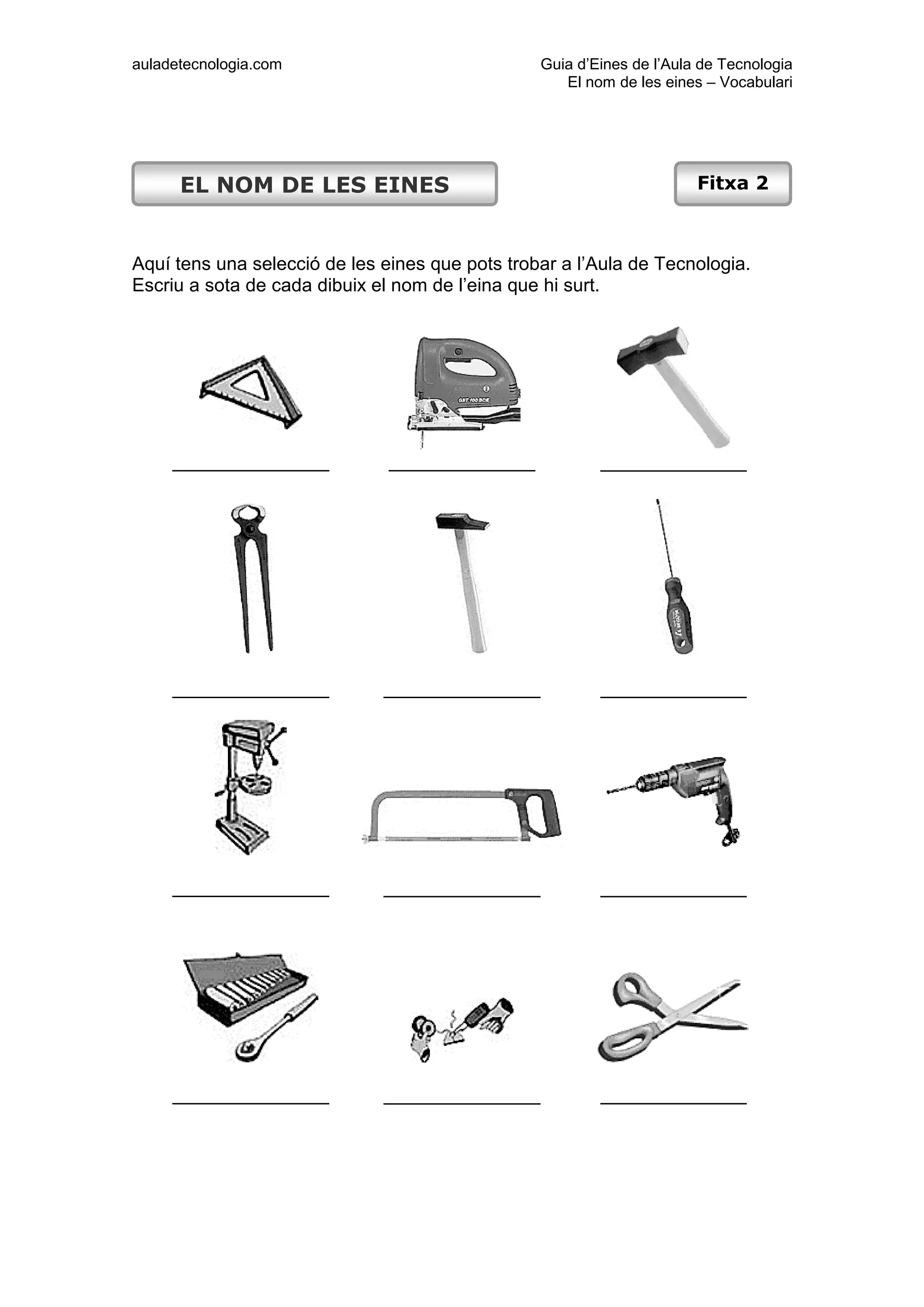 Eines vocabulari | PDF