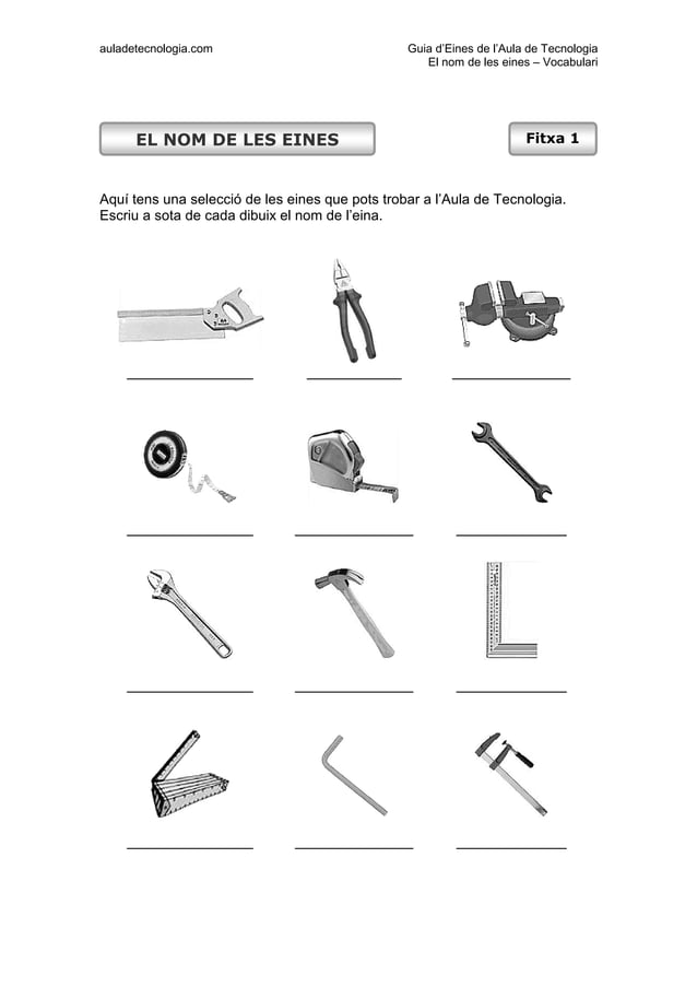 Eines vocabulari | PDF