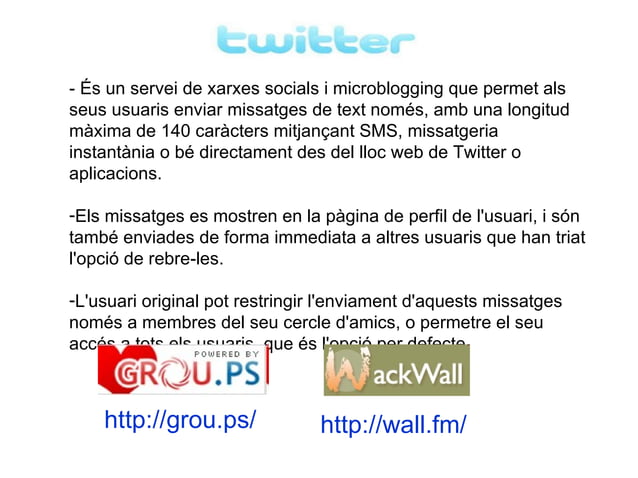 Eines web 20 i el treball cooperatiu a classe | PPT