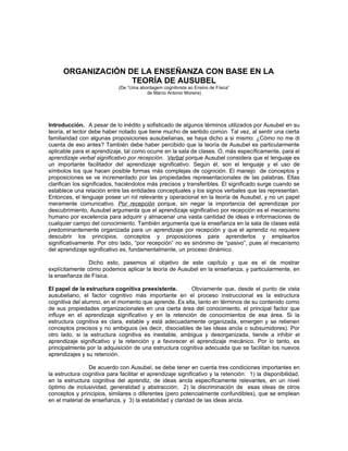 Aprendizaje Significativo | DOC
