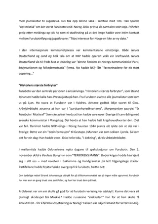 Ein moderne hekseprosess – då kommunistpartiet sprakk i 1949 | PDF