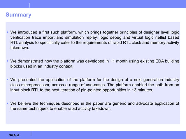Techniques for Efficient RTL Clock and Memory Gating Takedown of Next Generation High ...