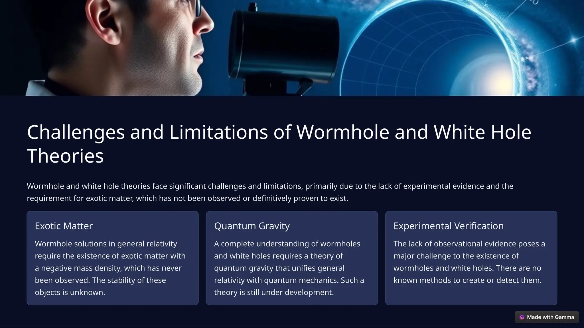 Einstein-Rosen-Bridge, Wormholes and time travel possibilities | PPTX | Physics | Science