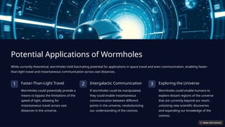 Einstein-Rosen-Bridge, Wormholes and time travel possibilities | PPTX | Physics | Science