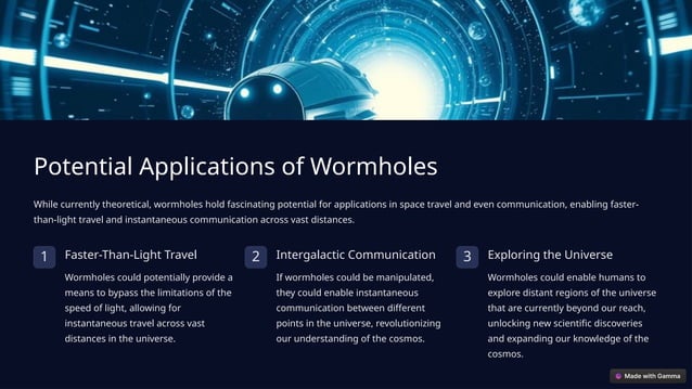 Einstein-Rosen-Bridge, Wormholes and time travel possibilities | PPTX ...