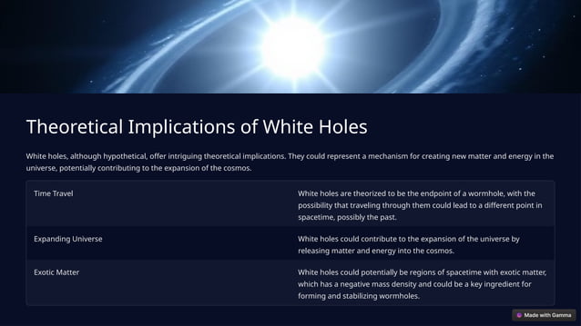 Einstein-Rosen-Bridge, Wormholes and time travel possibilities | PPTX ...