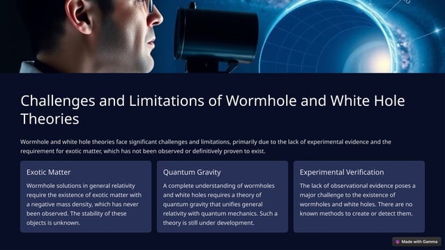 Einstein-Rosen-Bridge, Wormholes and time travel possibilities | PPTX | Physics | Science