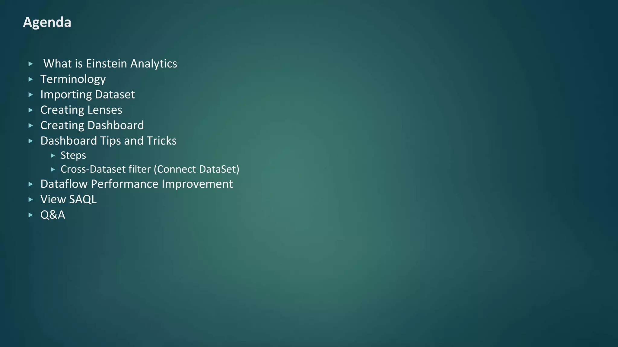 Einstein analytics basics | PPTX