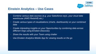 Discover deep insights with Salesforce Einstein Analytics and Discovery | PPTX