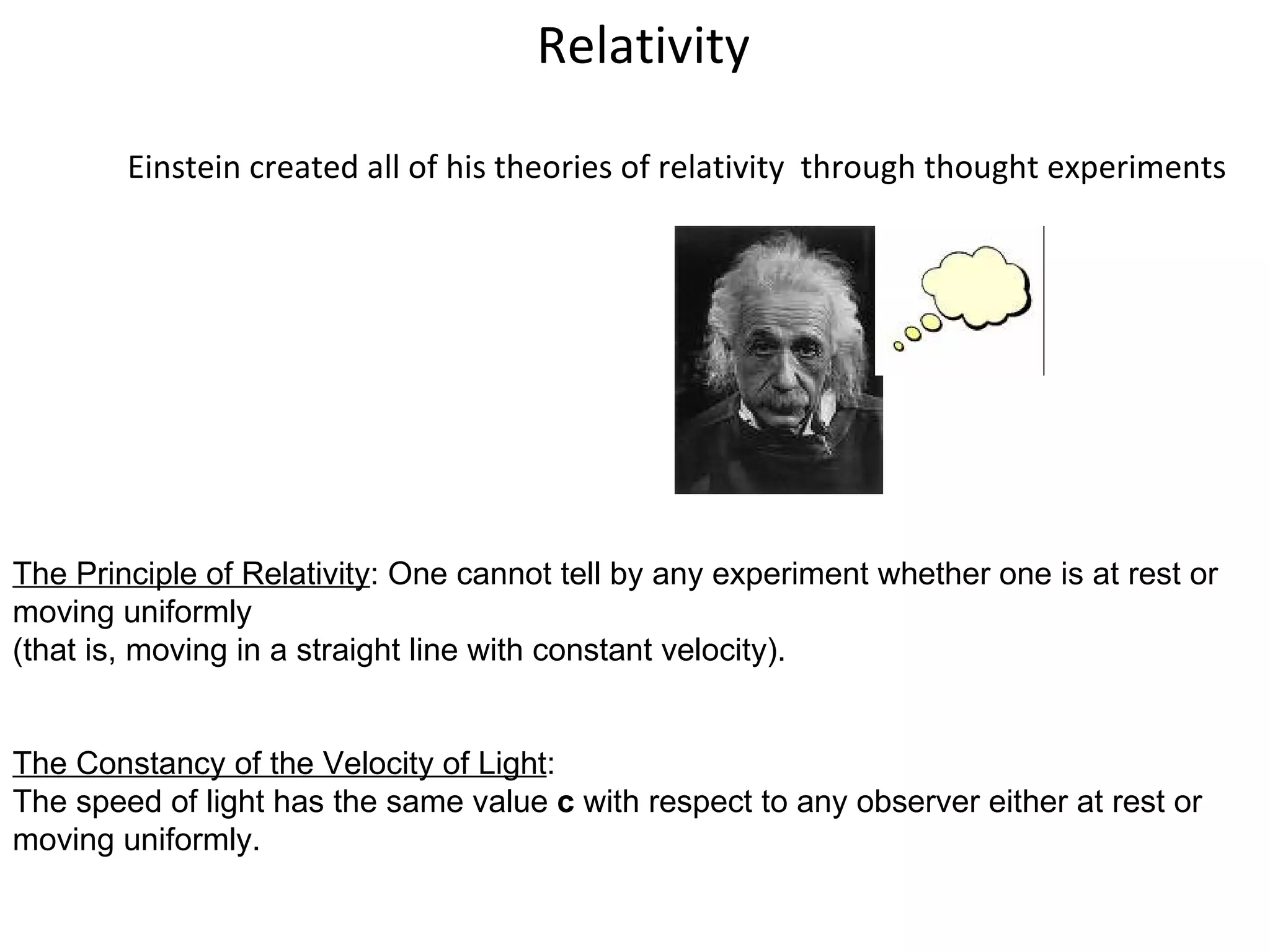 Einstein And Relativity | PPT