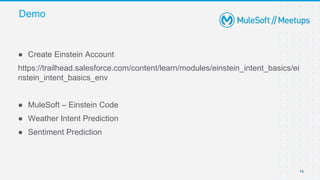 Salesforce Einstein API Integration with MuleSoft - NLP and Computer Vision | PPTX