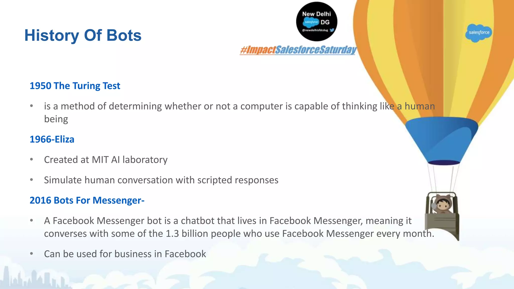 #ImpactSalesforceSaturday: Einstein bot basic to advanced | PPTX