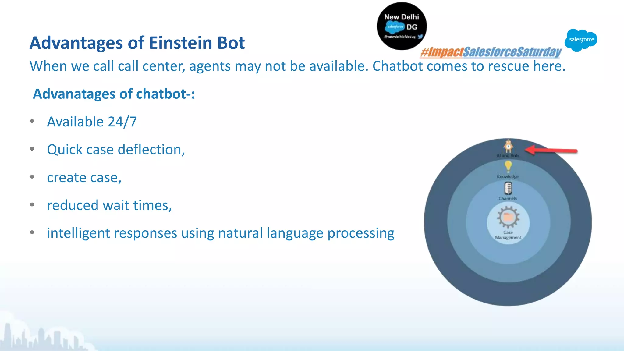 #ImpactSalesforceSaturday: Einstein bot basic to advanced | PPT