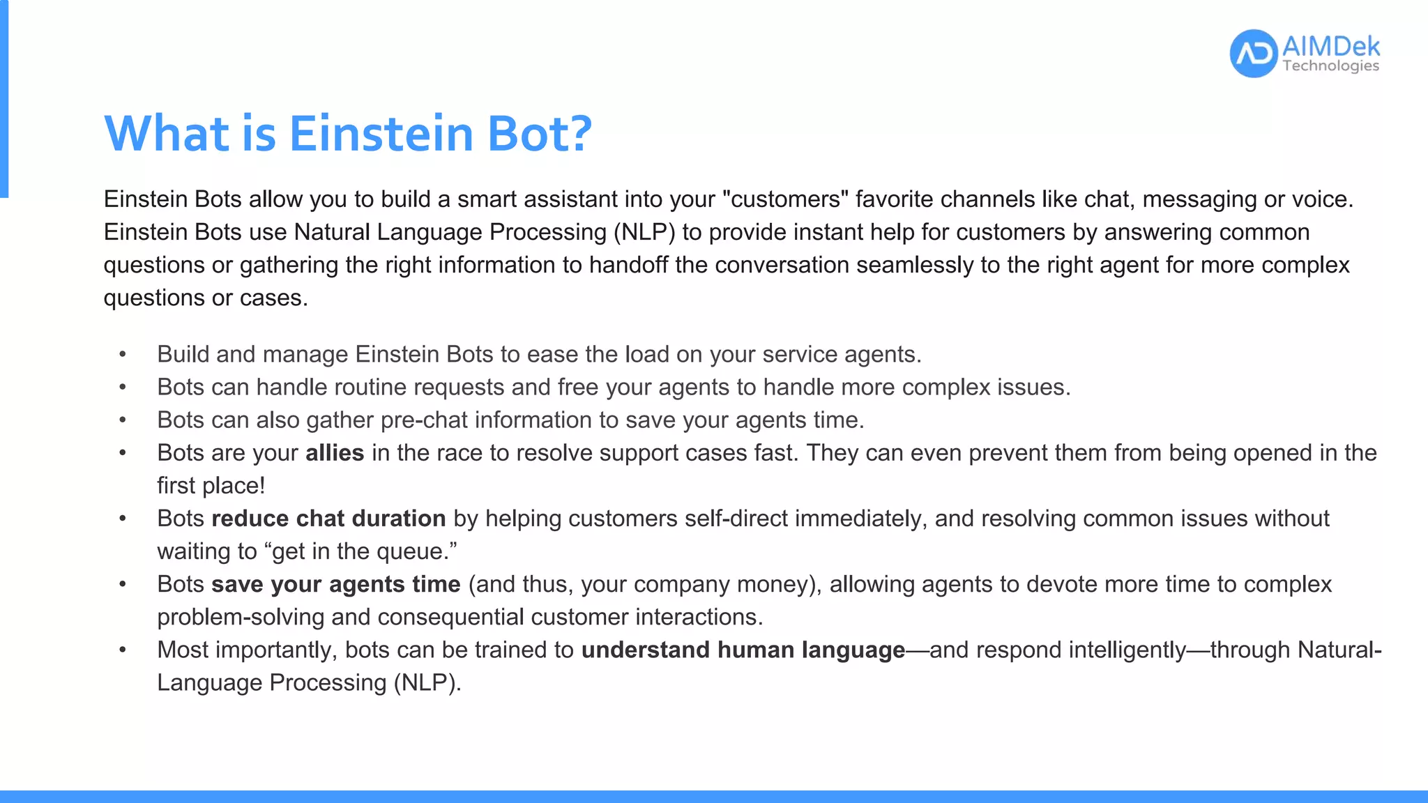 Introduction to Einstein Bots | PPT