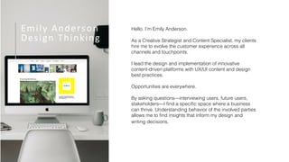 Emily Anderson UX/UI Designer | PPT