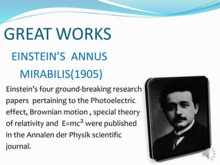 Life and works of Einstein | PPTX