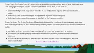 Einstein prediction builder & Einstein language | PPT