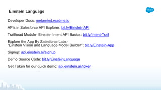 Einstein prediction builder & Einstein language | PPT