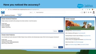 Einstein prediction builder & Einstein language | PPT