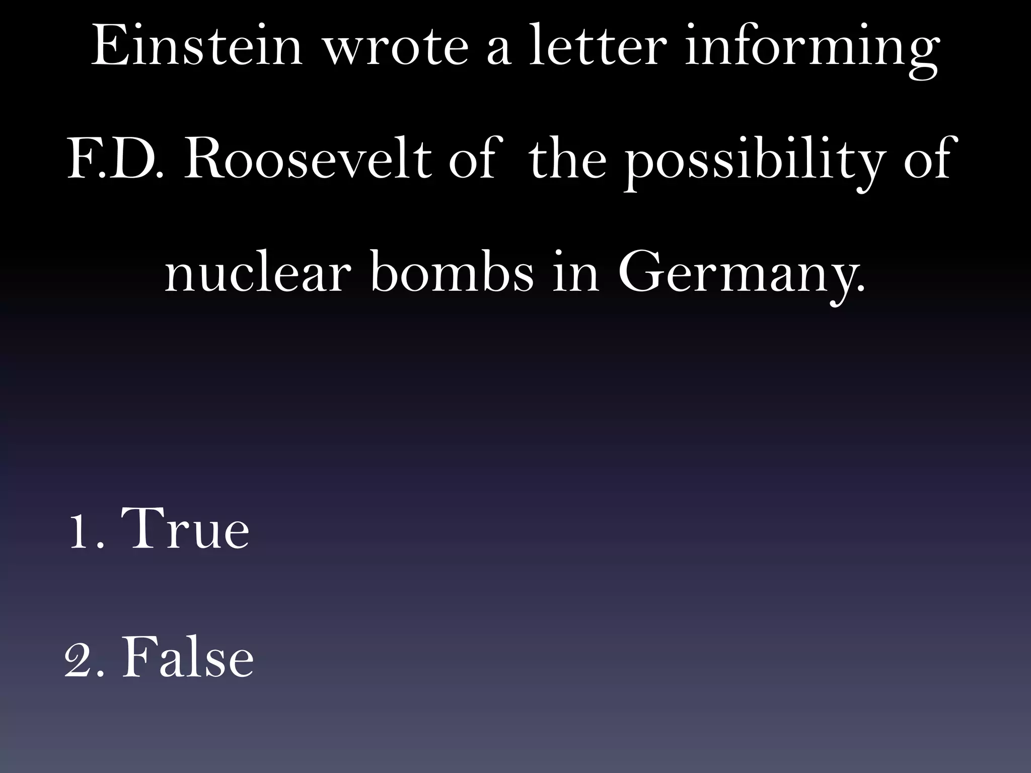 Einstein Quiz for Turning Point | PPT