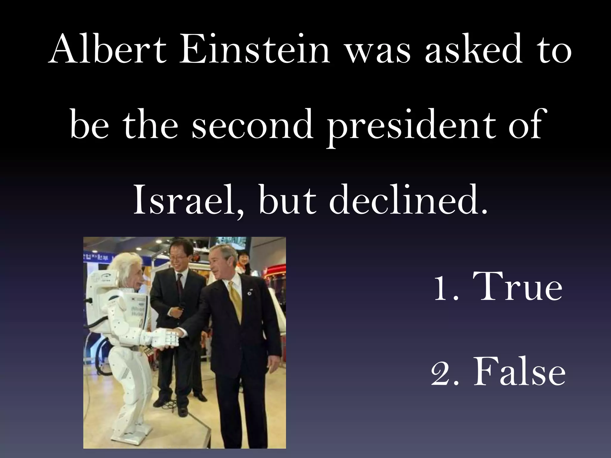 Einstein Quiz for Turning Point | PPT