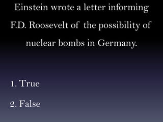 Einstein Quiz for Turning Point | PPTX