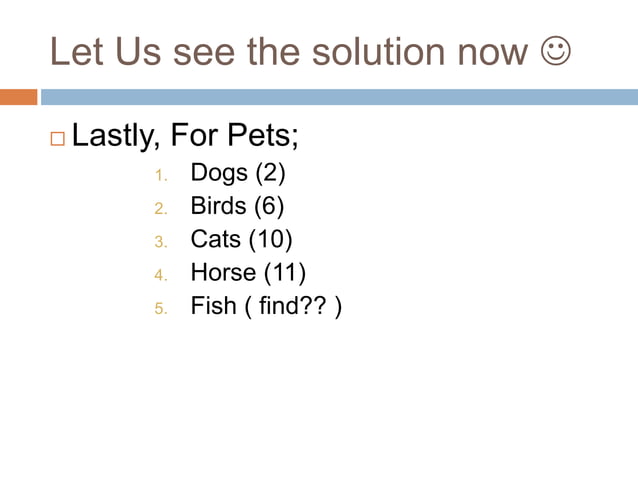 Einstein riddle solution | PPT
